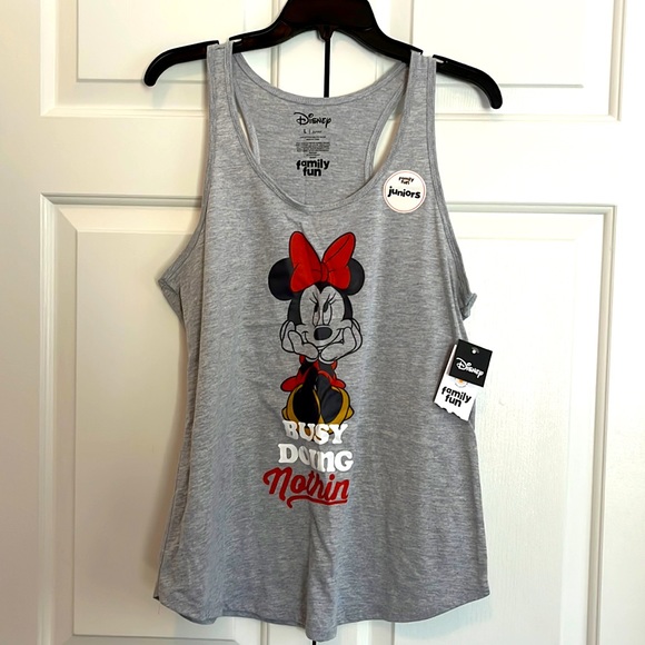 Disney | Tops | Disney Minnie Mouse Tank Top Never Been Worn Size L ...